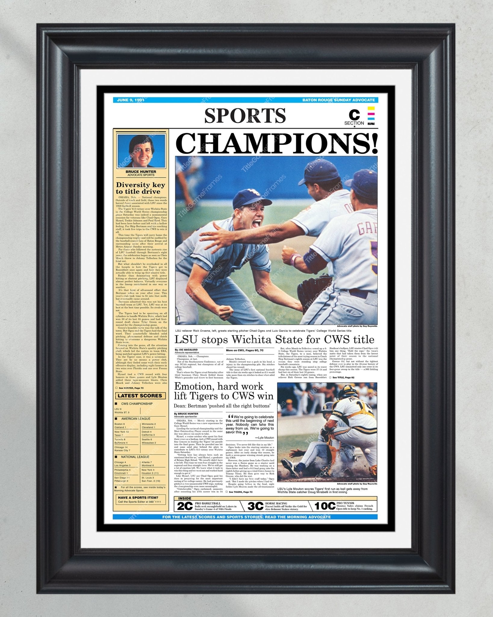 Louisiana LSU Tigers NCAA – Title Game Frames