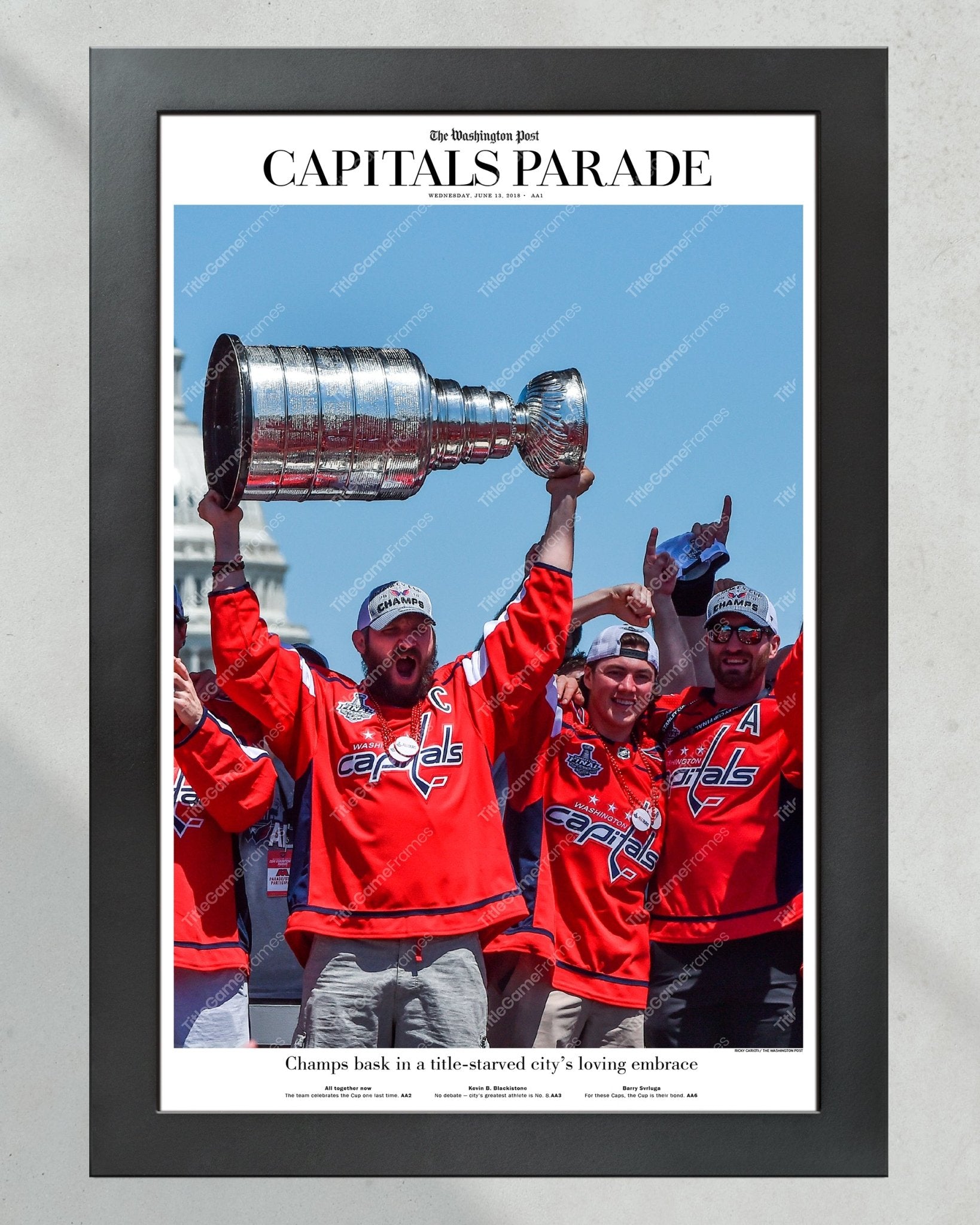 2018 Washington Capitals Stanley Cup 'Champions Parade' Commemorative ...