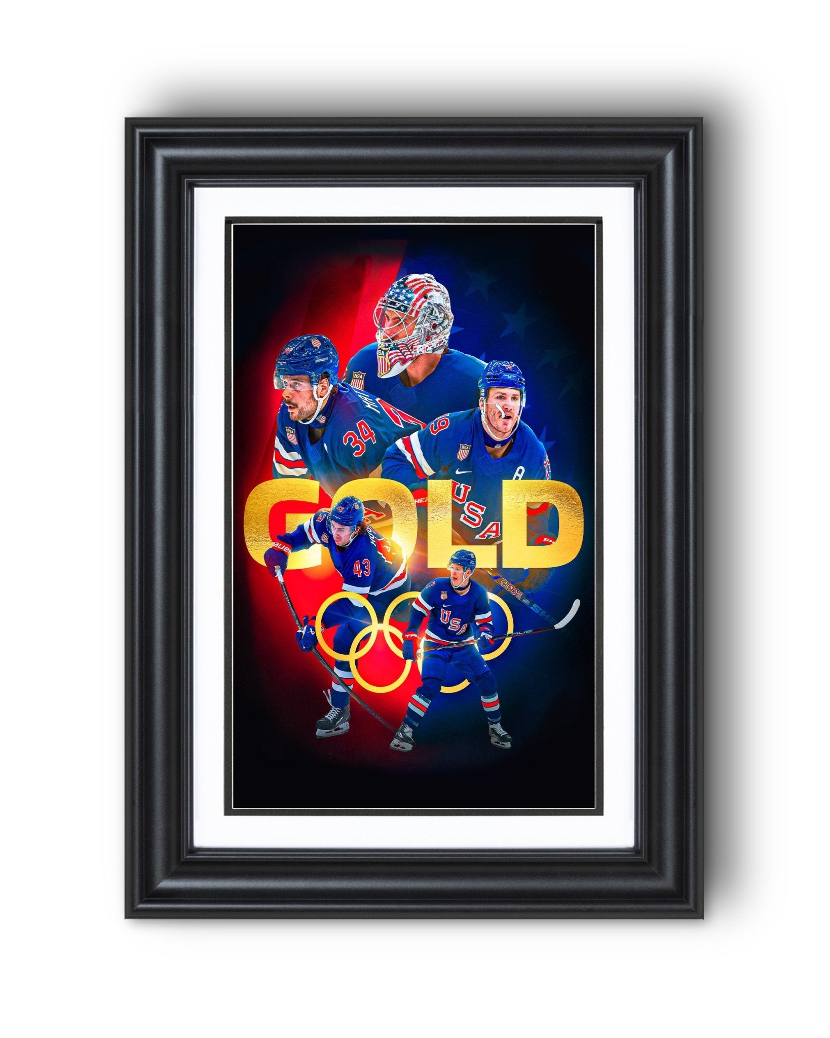 2026 Team USA Hockey Olympic Gold Medal Champions Poster – Overtime Vi ...