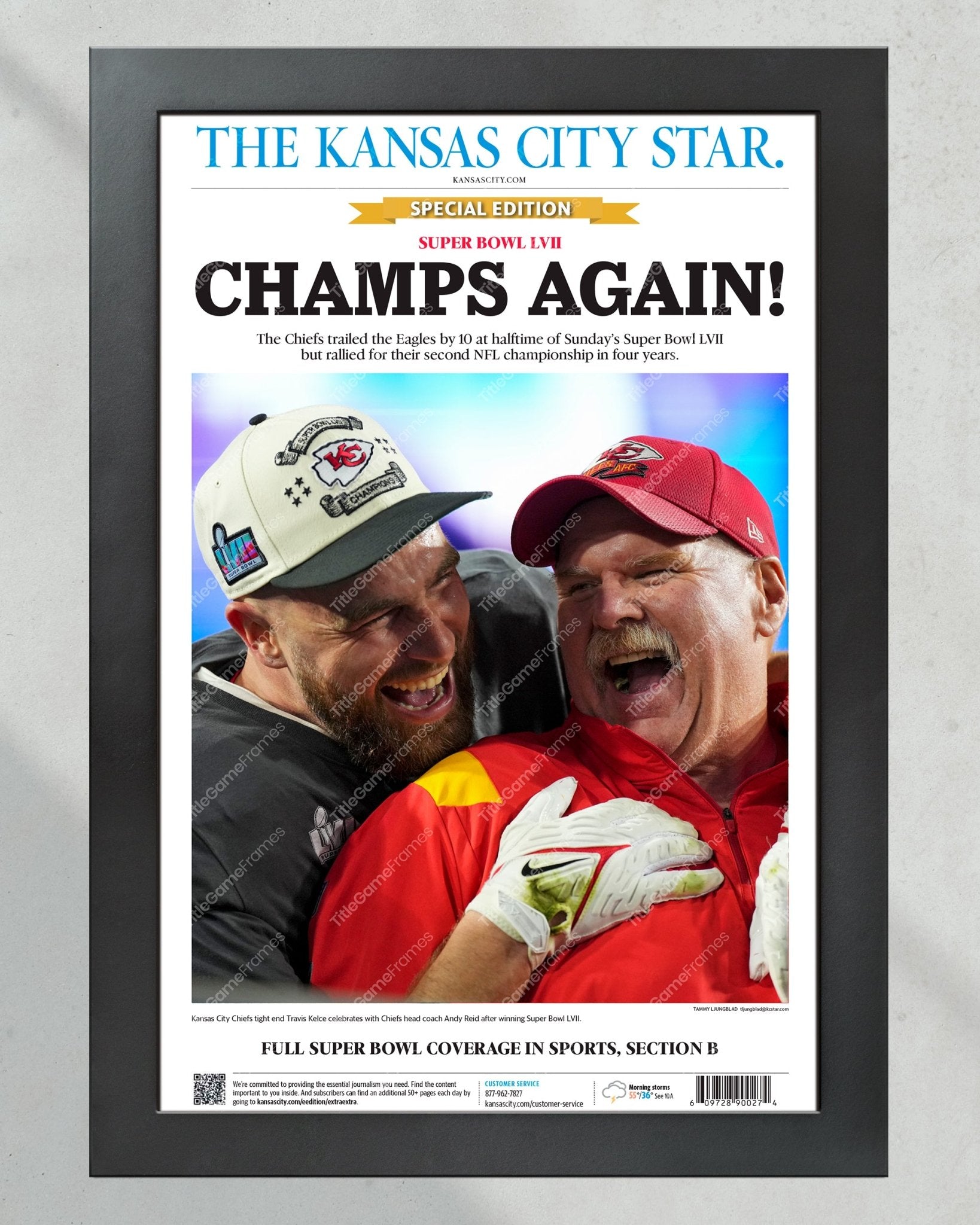 Title Game Frames | Buy Framed Sports Memorabilia, Sports Newspapers