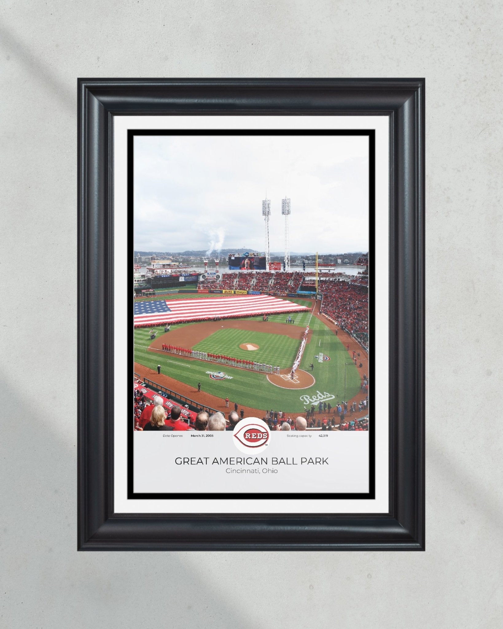 Cincinnati Reds Great American Ball Park Framed Print – TitleGameFrames.com