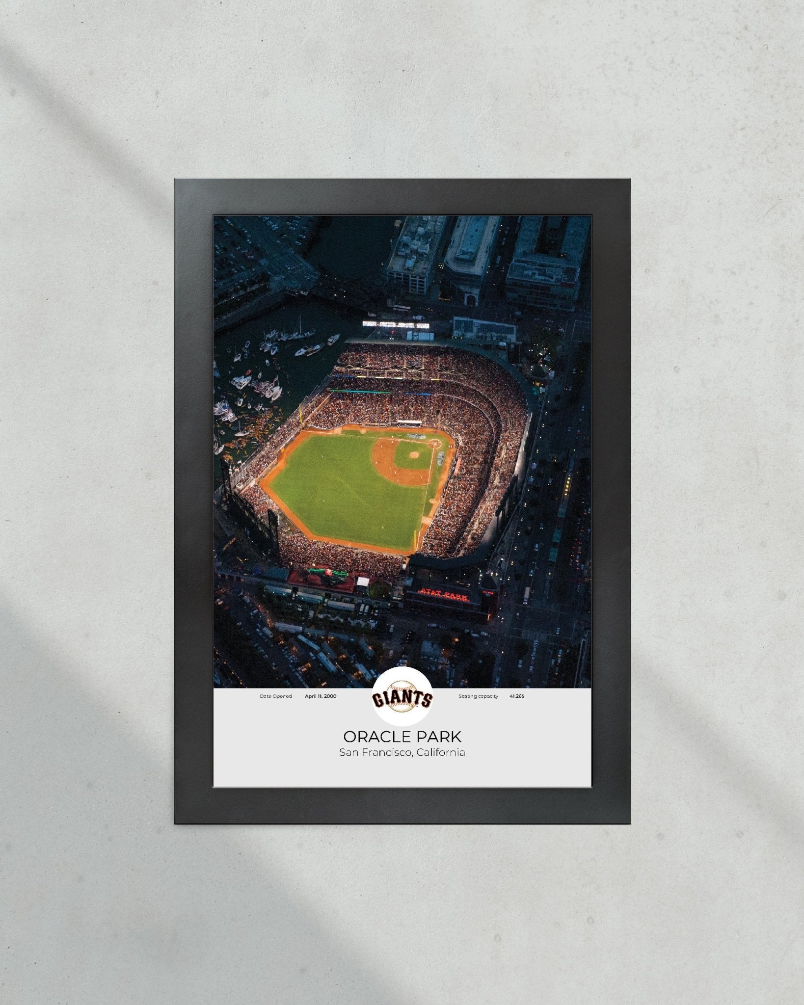 San Francisco Giant Oracle Park Framed Print – TitleGameFrames.com